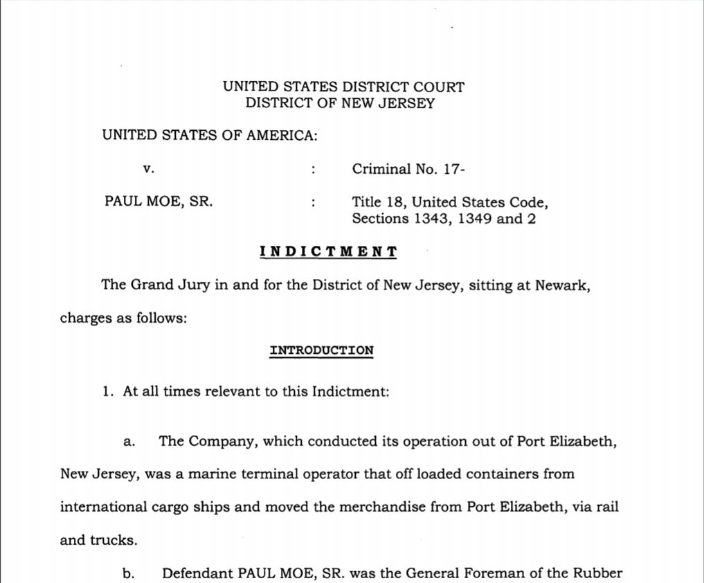 Paul Moe Sr. of Atlantic Highlands, A General Foreman at Port Elizabeth ...